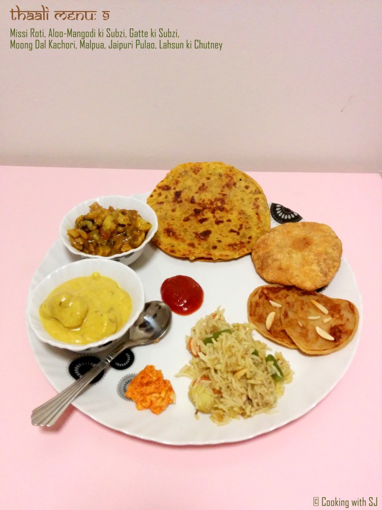 Thaali Menu – 9 | Cooking with SJ